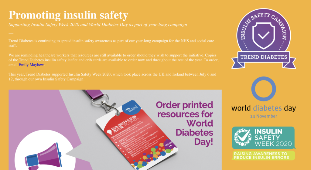 Insulin Safety Campaign – Trend Diabetes